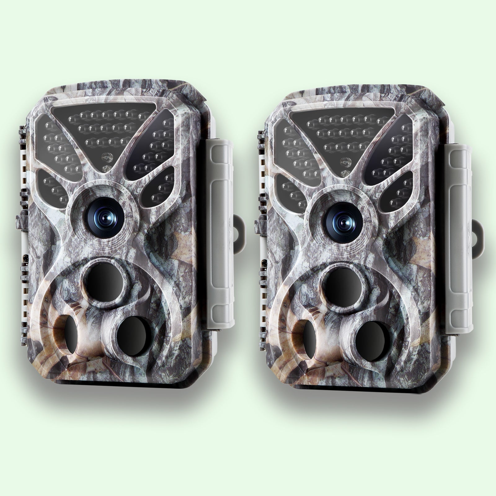2-Pack 4K 2160P 30fps Video 32MP Photo Trail Camera with Audio and Mot